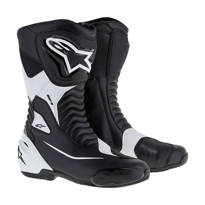 Alpinestars SMX-S Boots - Black/White with FREE UK Delivery