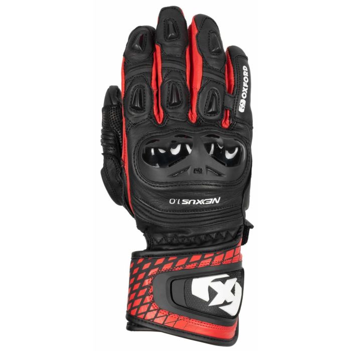 Oxford Nexus Gloves - Black/White/Red With Reward Points and Free UK ...
