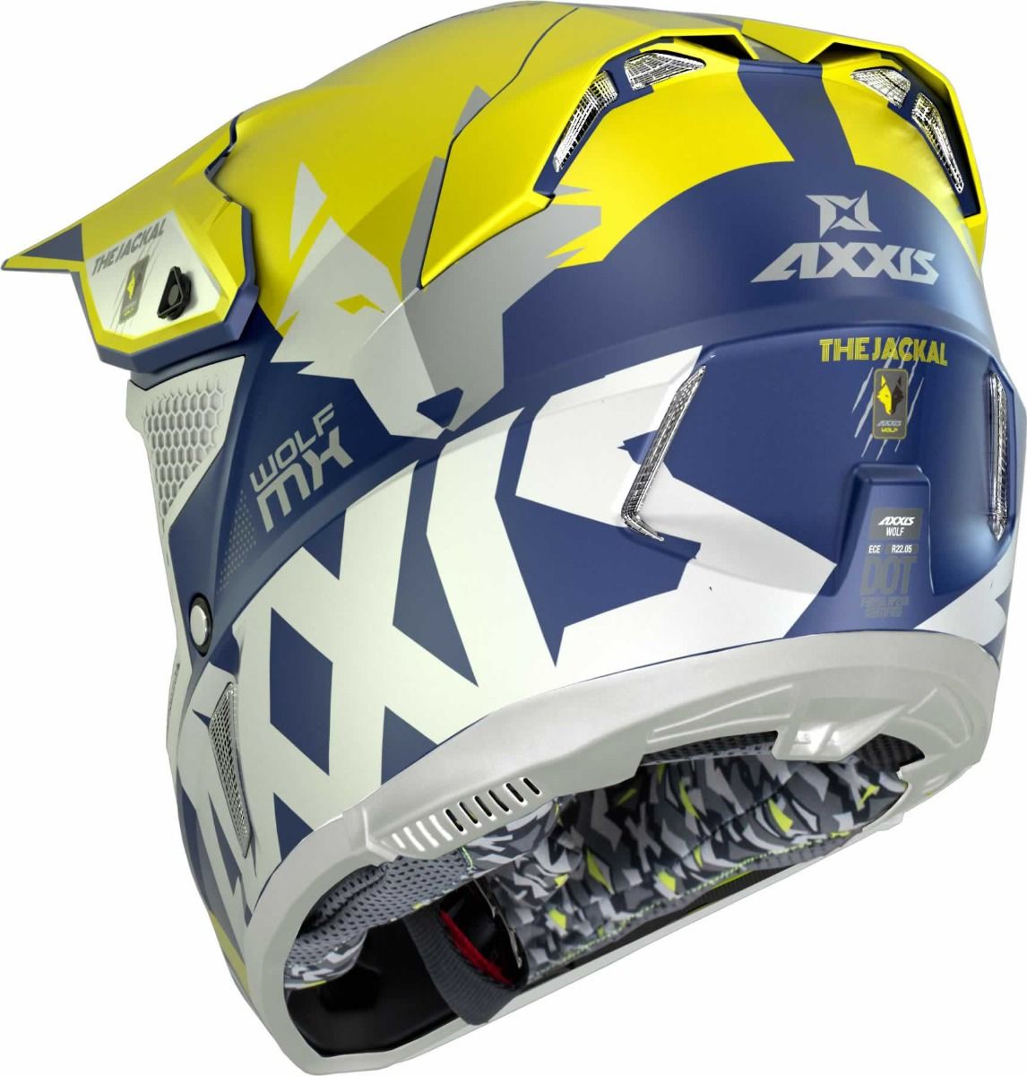 Axxis Wolf - Jackal A3 Matt Yellow With Reward Points and Free UK Delivery