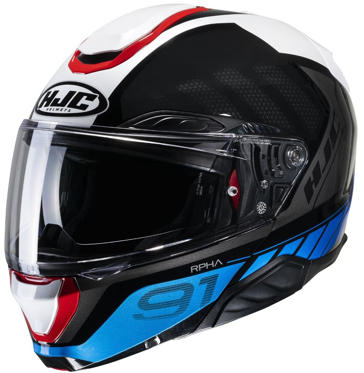 HJC RPHA-91 - Rafino White/Red/Blue With Reward Points and Free UK Delivery