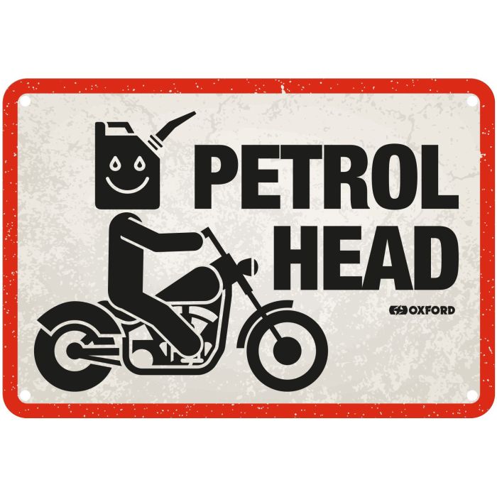 Oxford Garage Metal Sign: Petrol Head White With Reward Points and Free ...